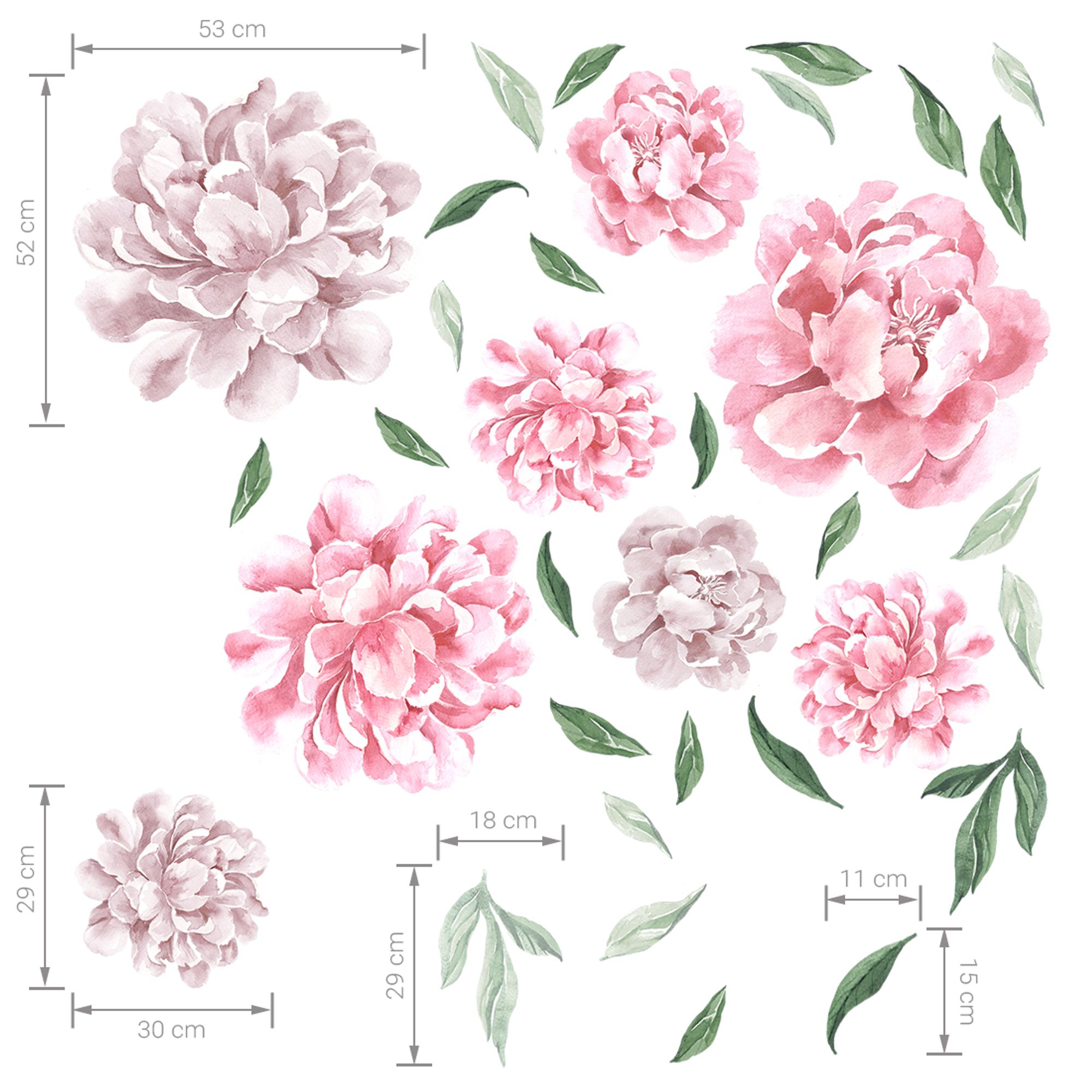 Wandsticker Pfingstrosen online kaufen bei BioKinder